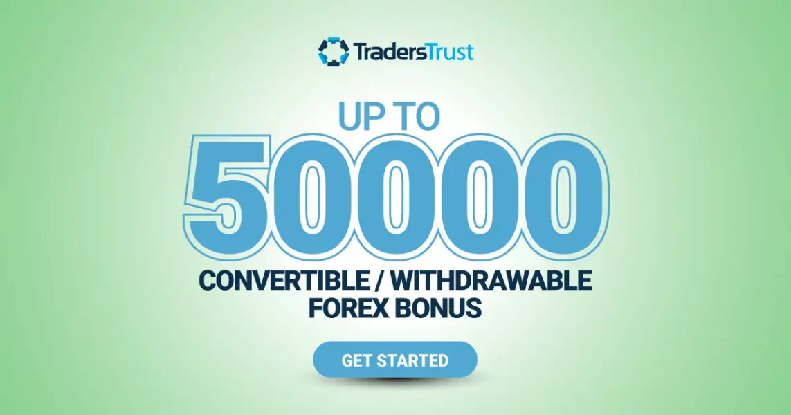 Forex $50000 Withdrawable New Bonus by TradersTrust - Forex No Deposit ...