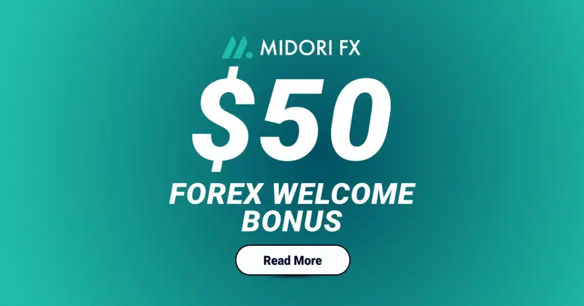 Get a Forex Trading $50 Welcome Free Bonus at MidoriFX