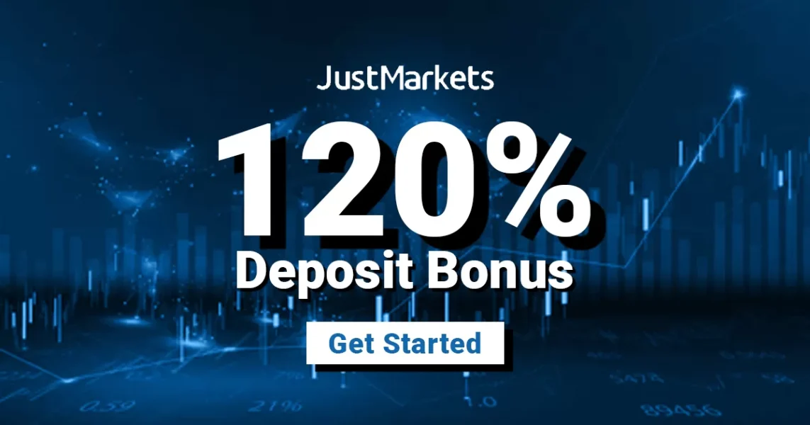 Trading Success through JustMarkets 120% Forex Bonus